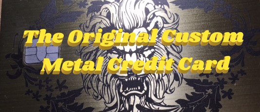 Custom Lion Credit Debit Card - Custom Metal Credit Cards