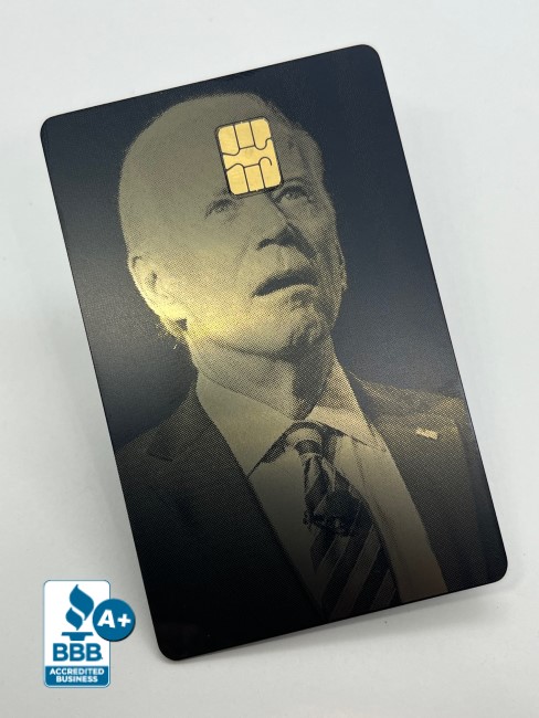 Presidential Confusion Metal Credit Card Design (matte-black) - Custom ...